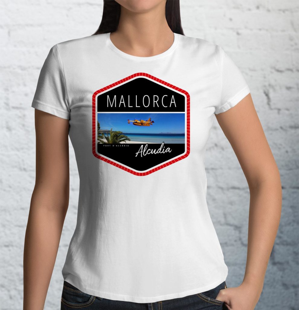 Mallorca T-Shirt Alcudia Flieger - my-city-shop.de