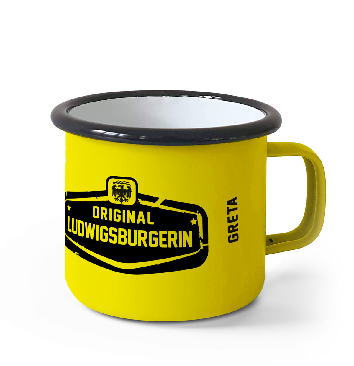 Original Ludwigsburgerin Emaille Becher - my-city-shop.de