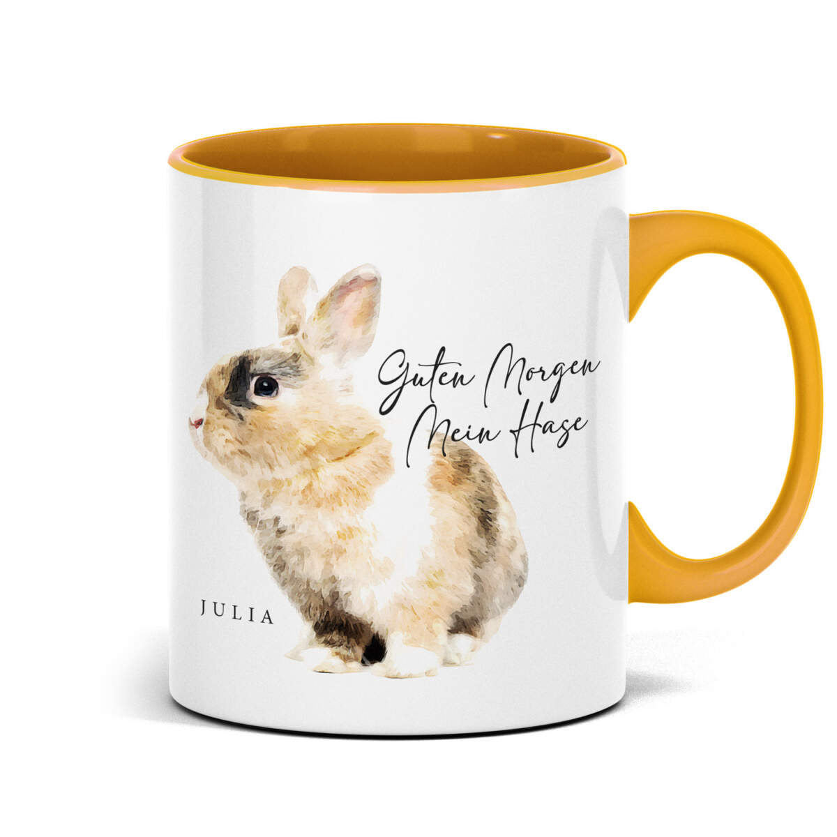 Tasse Guten Morgen mein Hase auch mit Wunschnamen - my-city-shop.de